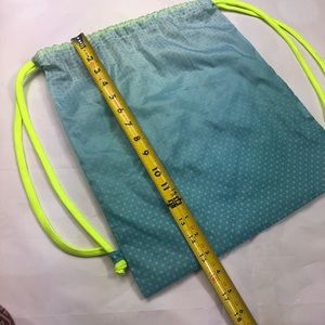 Athleta | Bags | Athleta Girl Draw String Bag Backpack Blue Teal | Poshmark